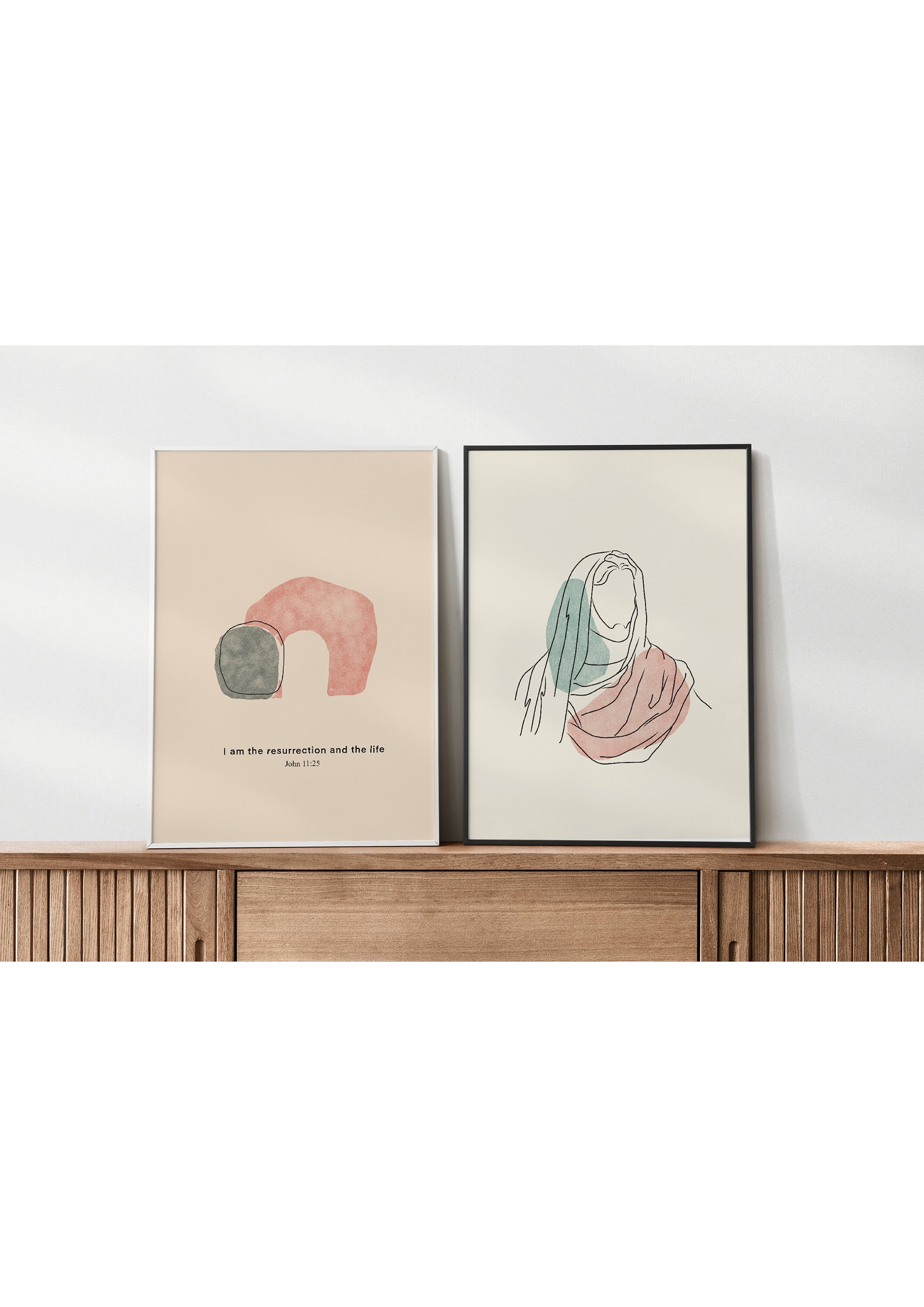 Jesus, Christian Wall Art, Digital Print, Minimalist, Home Decor Gift ...