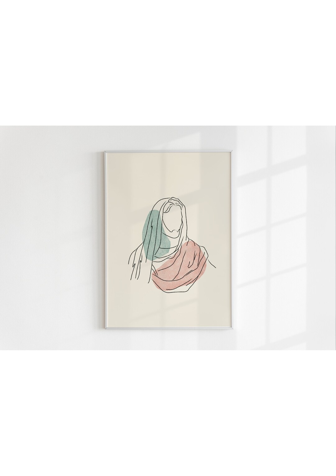 Jesus, Christian Wall Art, Digital Print, Minimalist, Home Decor Gift ...