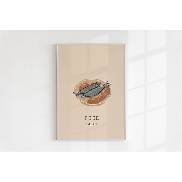 Fishes and Loaves Wall Art - Etsy