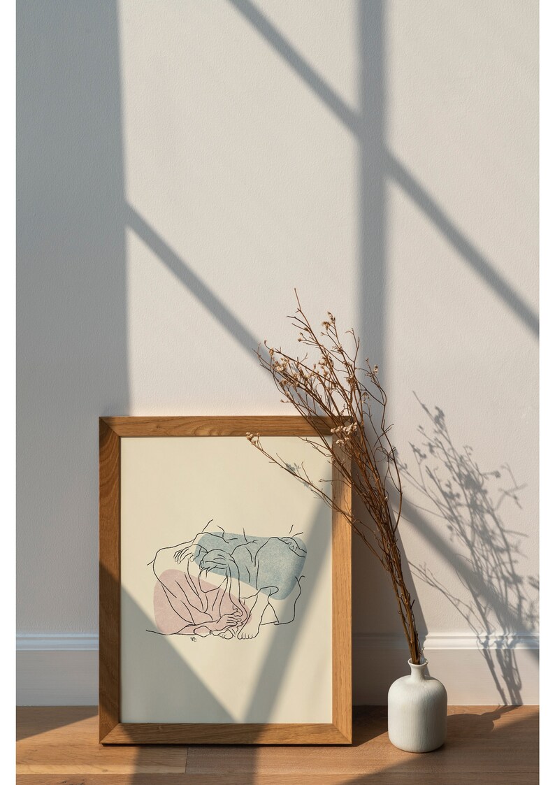 Washing Jesus's Feet, Digital Print, Minimalist, Home Decor Gift ...