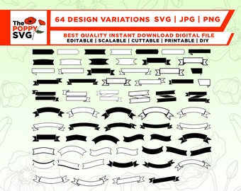 Banner Svg, Banner Svg Bundle, Banner Clipart, Banner Png, Banner ...