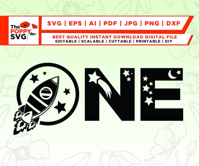 Space One SVG One Space Birthday Svg First Birthday Svg Boy - Etsy