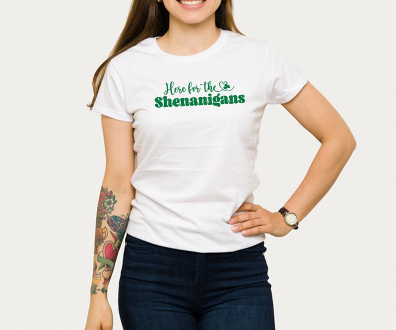 Here for Shenanigans SVG PNG Lucky Svg St Patricks Day Svg - Etsy