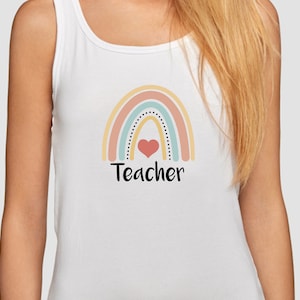Teacher Svg, Rainbow Svg, Teacher Shirt Svg, School Svg, Teacher ...