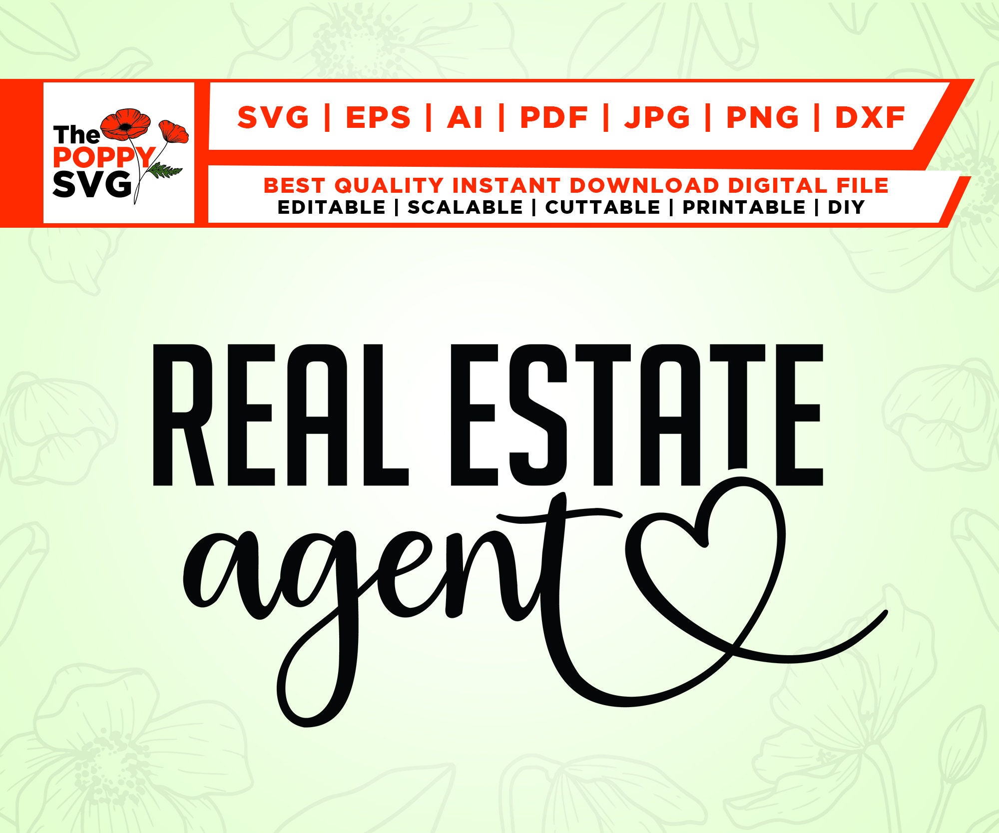 Real Estate Agent Svg Real Estate Svg Realtor Svg Real - Etsy
