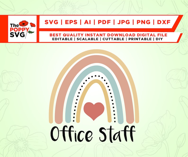 Office Staff Svg, School Svg, Rainbow Svg, Office Shirt Svg, Admin Svg ...