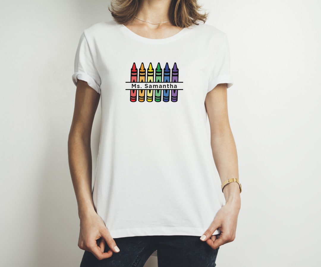 Crayon Monogram Svg, Crayon Split Monogram Svg, Teacher Svg, Teacher ...