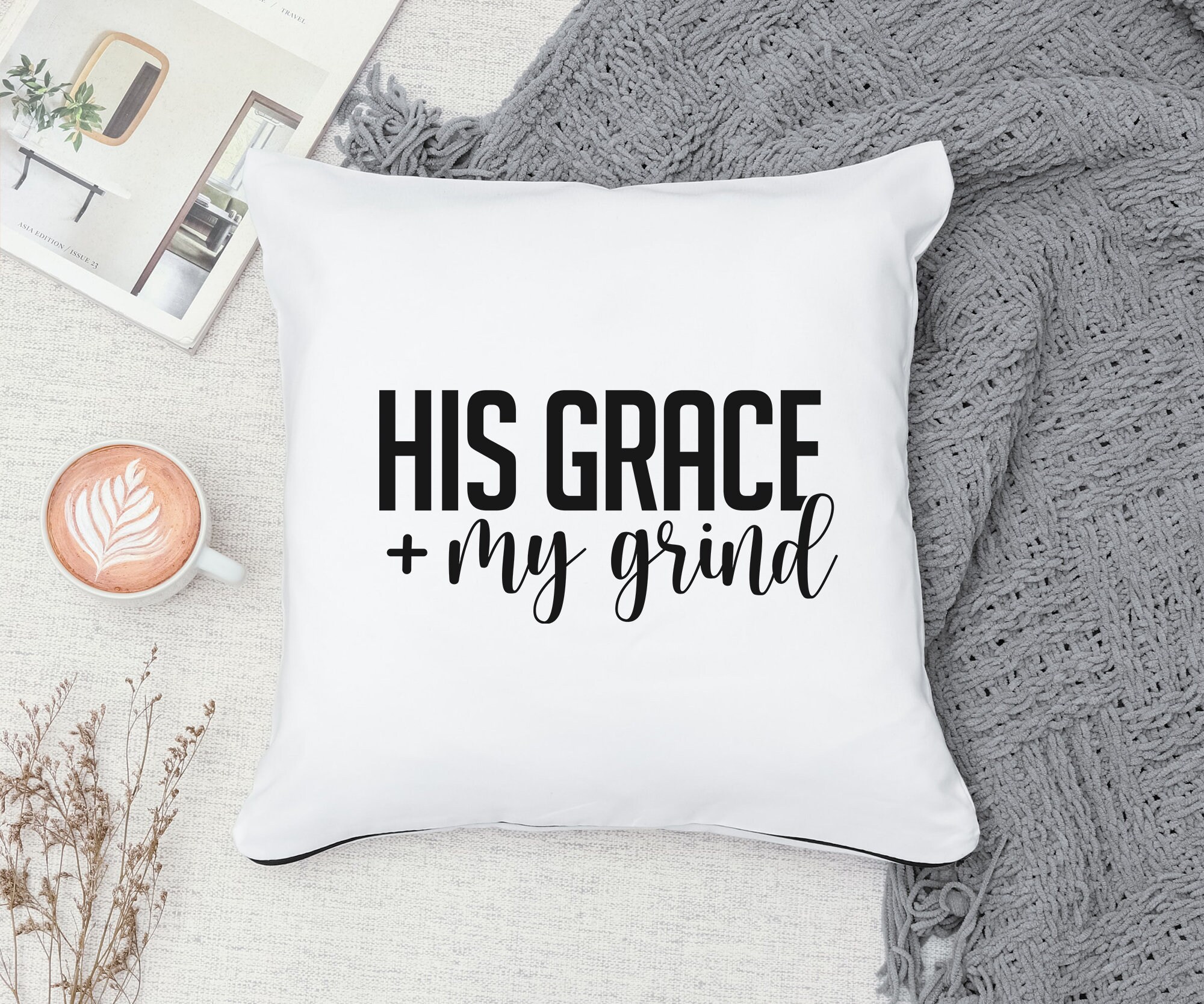 His Grace My Grind SVG Christian Svg Leopard Christian - Etsy