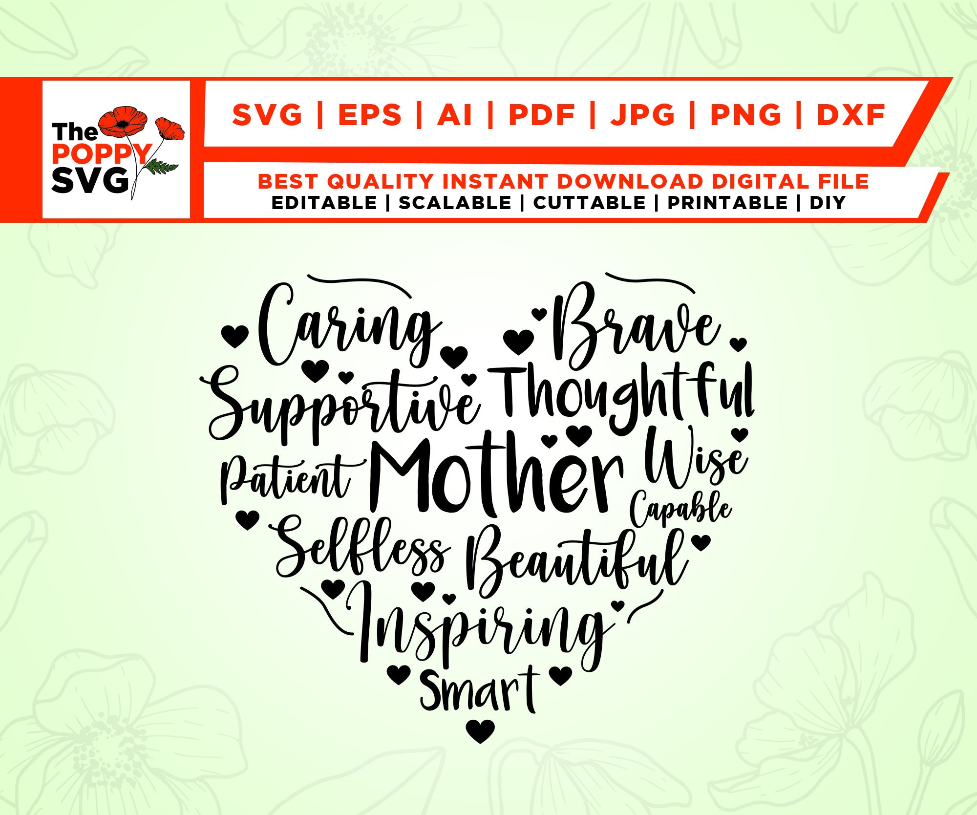 Mother SVG Digital File Digital Download Cut File - Etsy