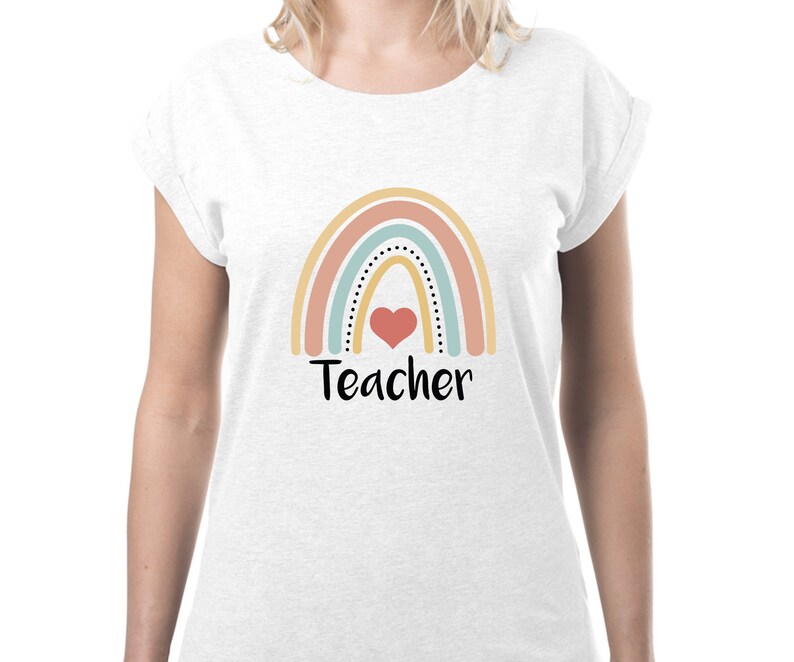 Teacher Svg, Rainbow Svg, Teacher Shirt Svg, School Svg, Teacher ...