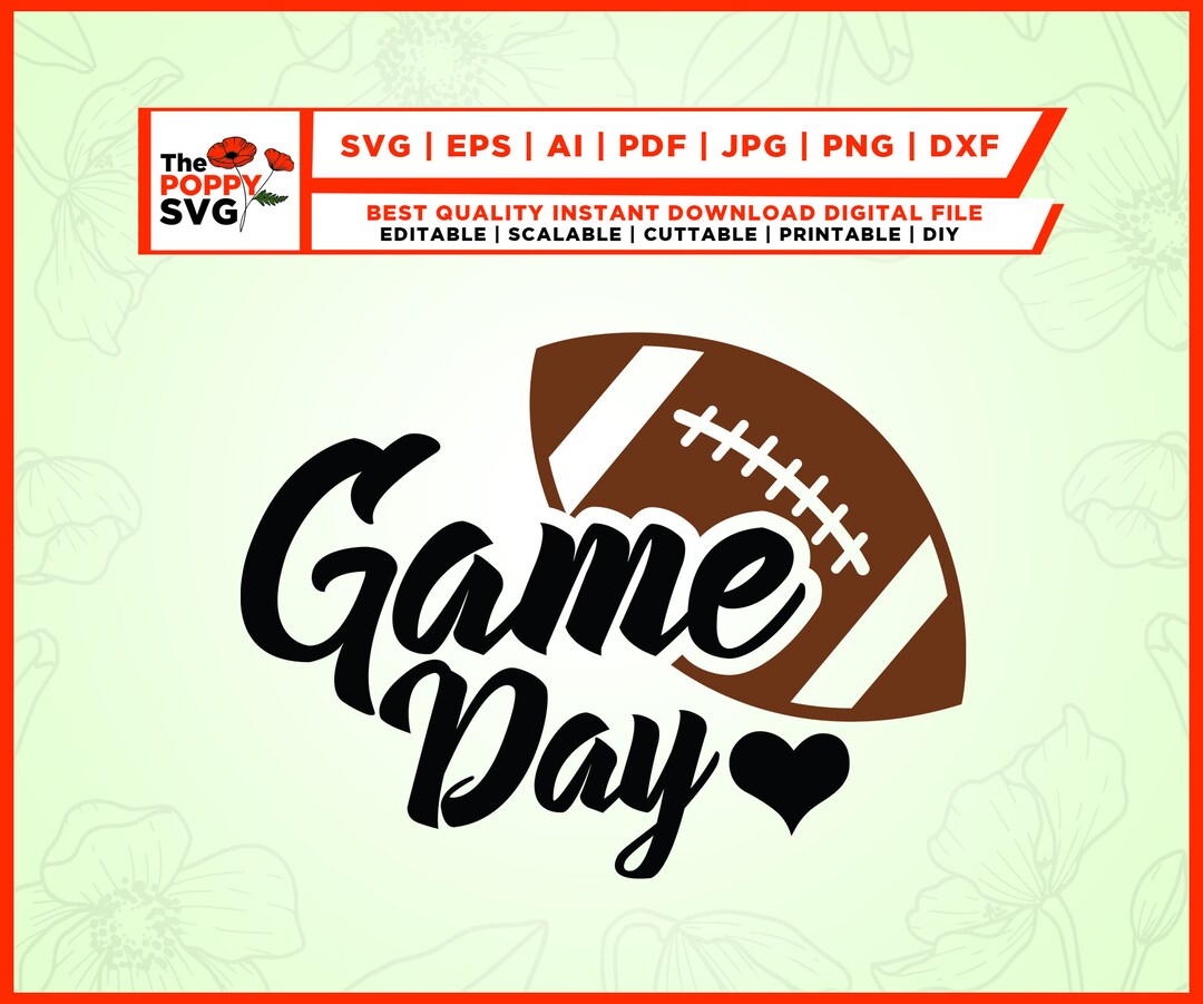 Game Day Svg, Sports Svg, Football Mom Svg, Game Day Football Png ...