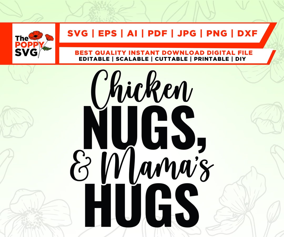Chicken Nugs SVG, Mama's Hugs SVG, Toddler SVG, Kids Svg, Toddler Shirt ...