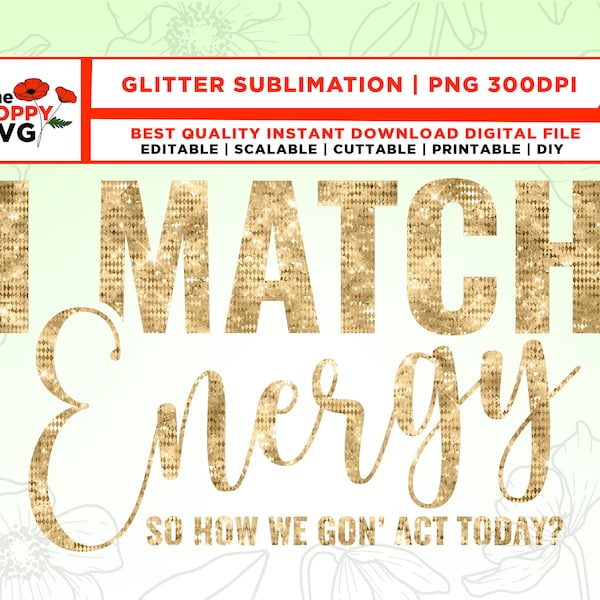 I Match Energy Black Girl Svg - Etsy