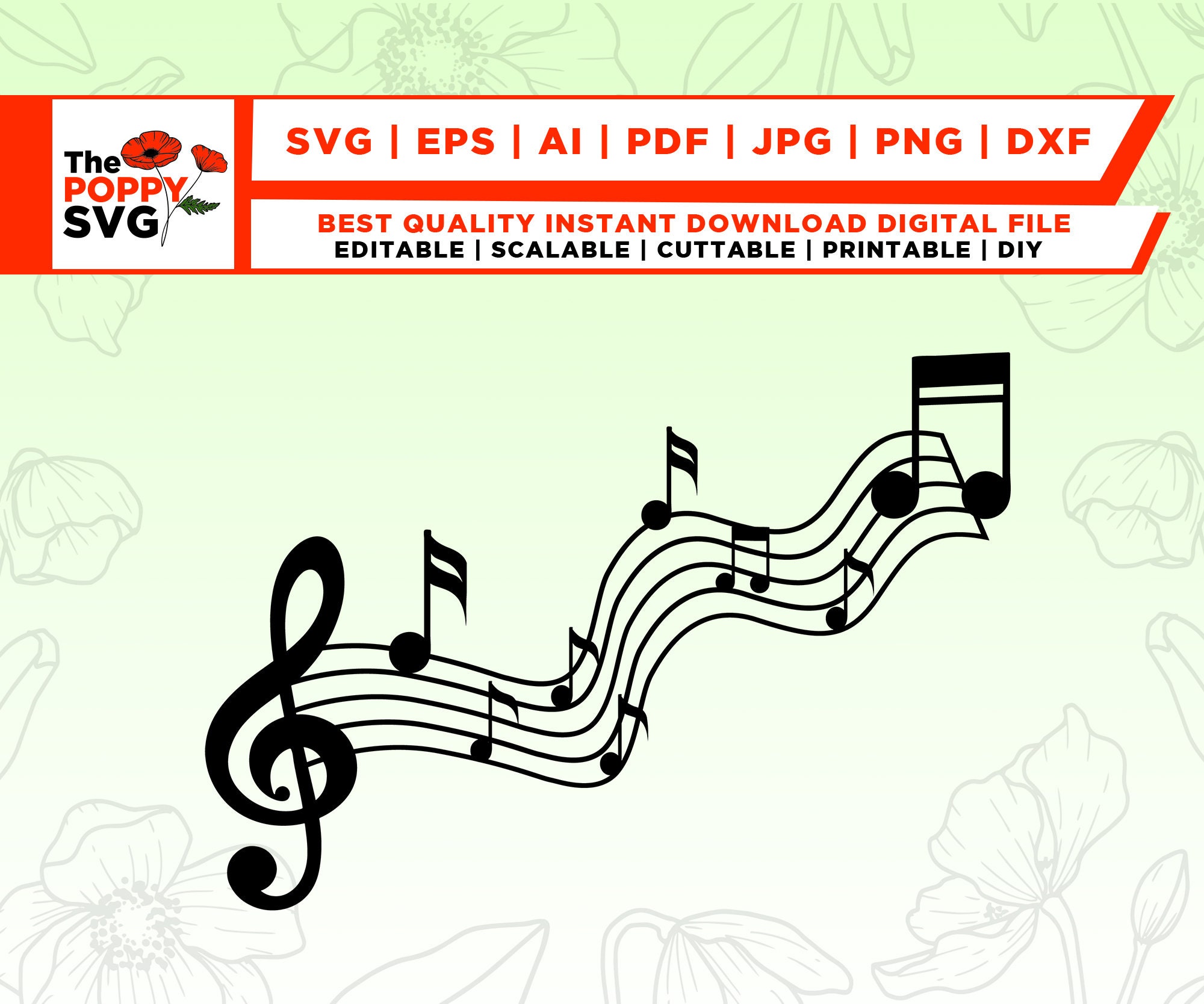 Music Notes SVG Music SVG Music Notes Clipart Music - Etsy UK