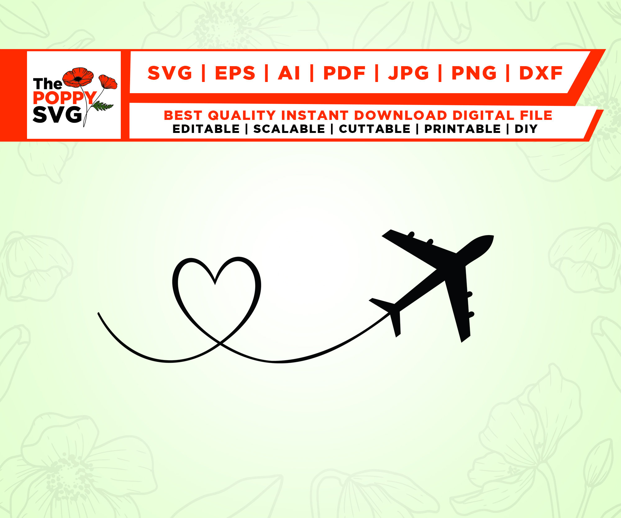 Avión svg, Corazón svg, Viaje svg, Avión Corazón svg, Vacaciones svg ...