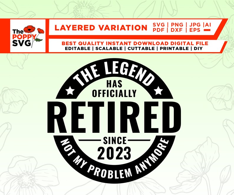 The Legend Has Officially Retired Svg Retirement Svg Retired - Etsy