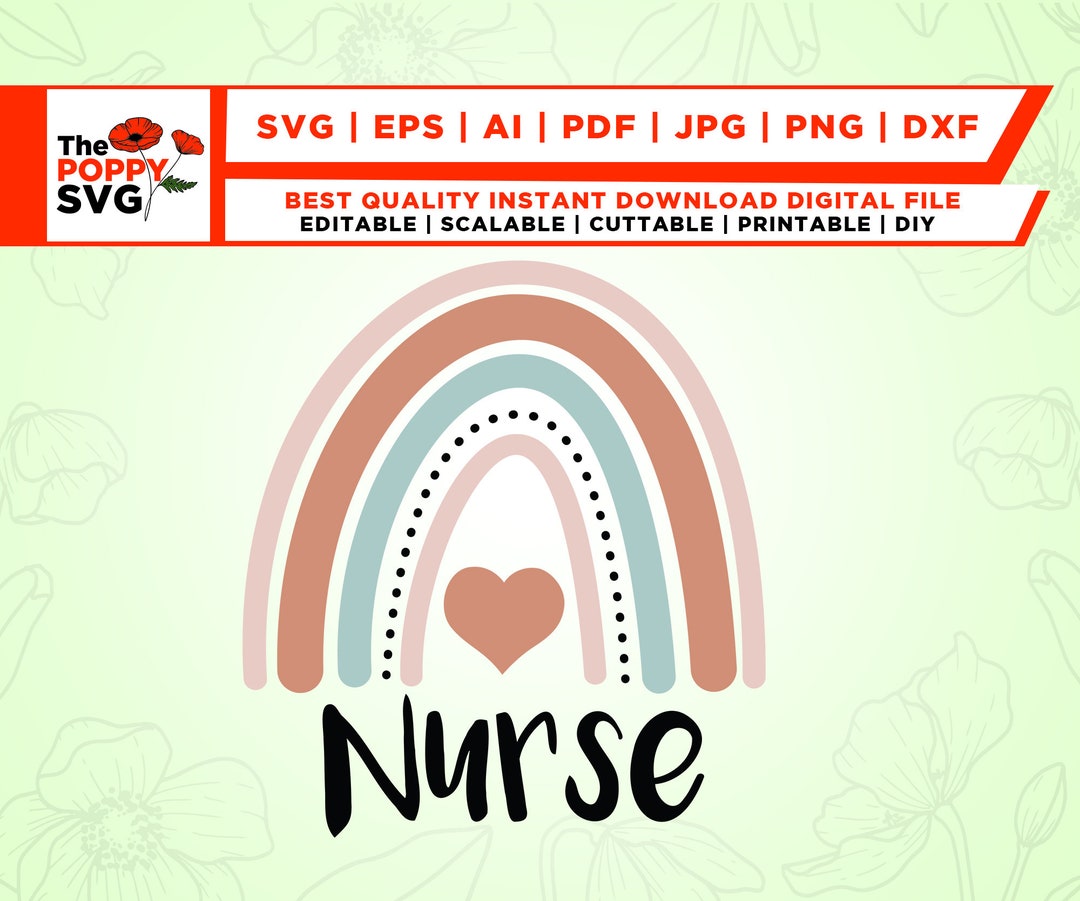 Nurse Svg, Nursing Svg, Rainbow Svg, Nurse Shirt Svg, School Nurse Svg ...