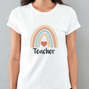 Teacher Svg, Rainbow Svg, Teacher Shirt Svg, School Svg, Teacher ...