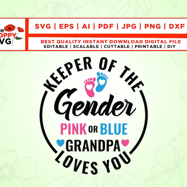 Pink or Blue Grandpa Loves You - Etsy