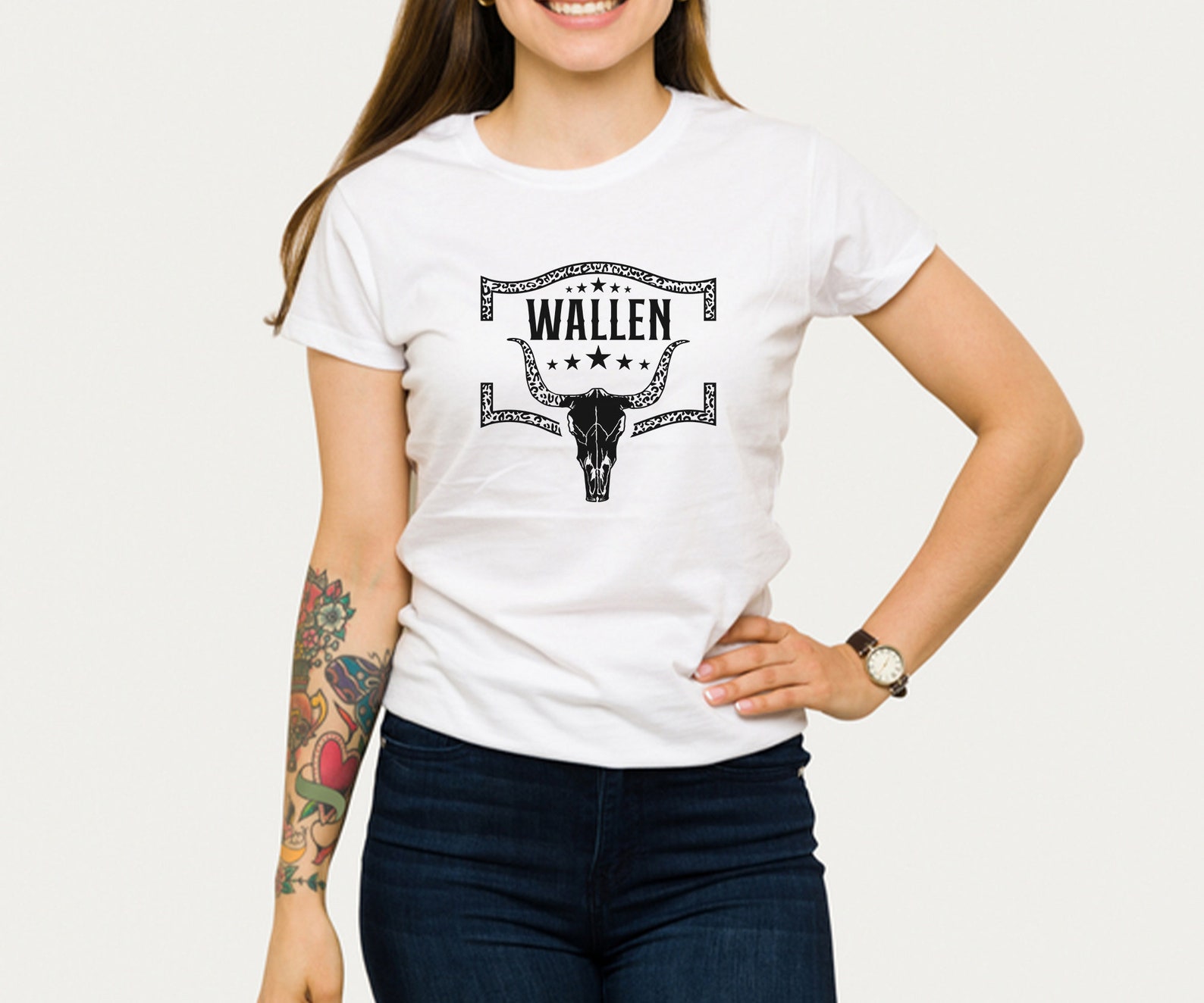 Wallen All Black Bullskull SVG, Wallen SVG, Png-custom Request, Wallen ...