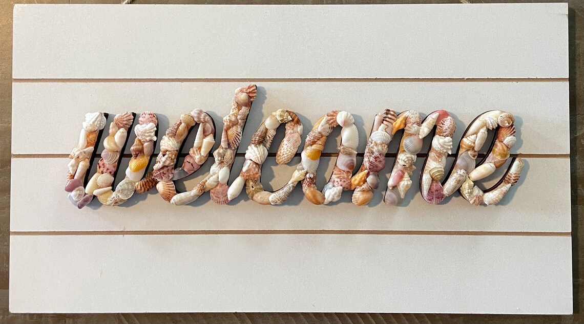 Seashell Welcome Sign - Etsy