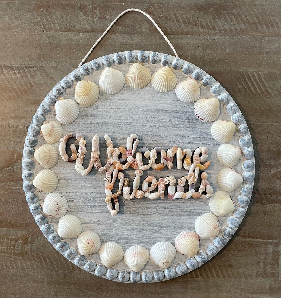 Seashell welcome Friends Sign - Etsy