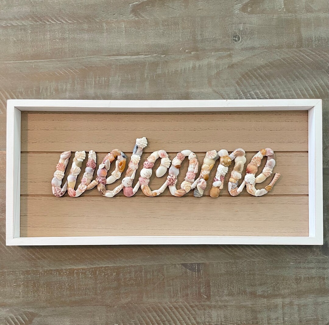 Seashell Welcome Sign - Etsy