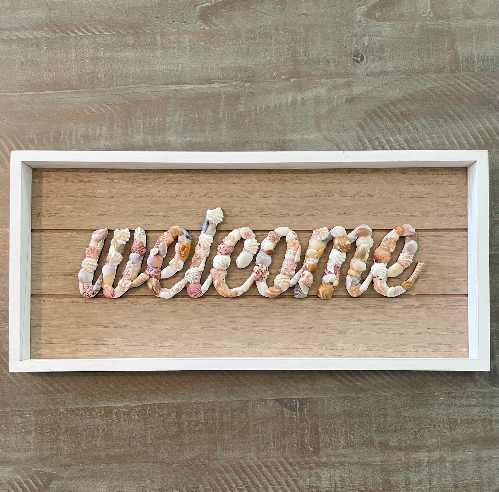 Seashell Welcome Sign - Etsy