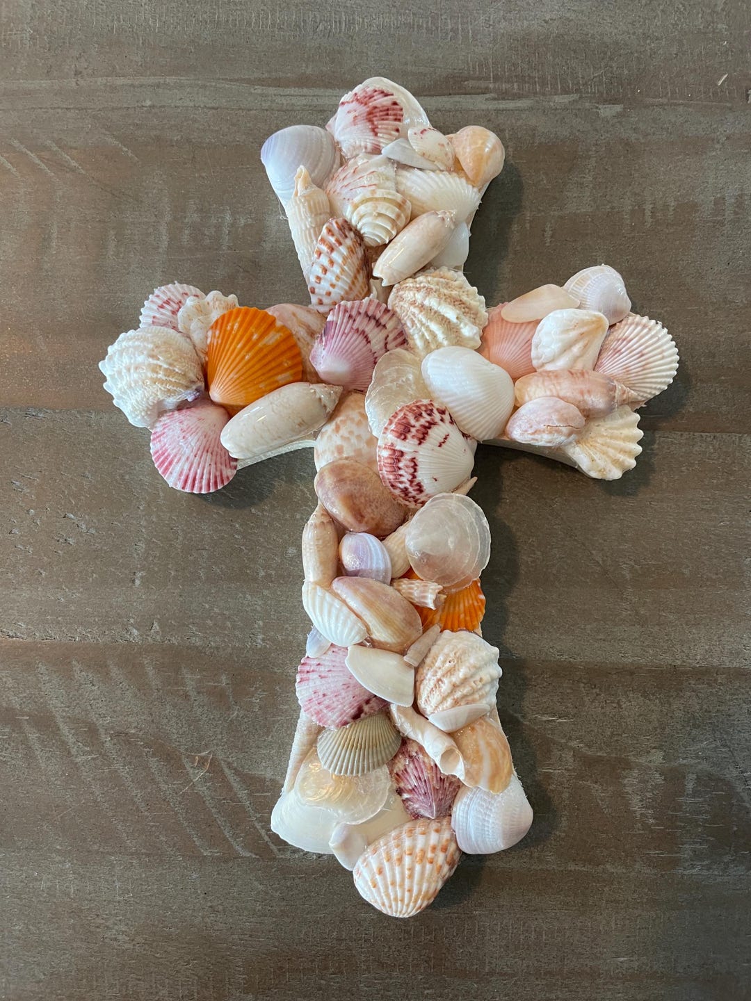 Seashell Cross, Hanging Wall Cross - Etsy