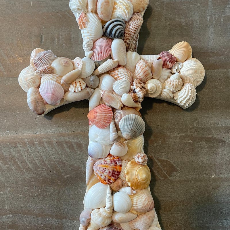 Seashell Cross - Etsy