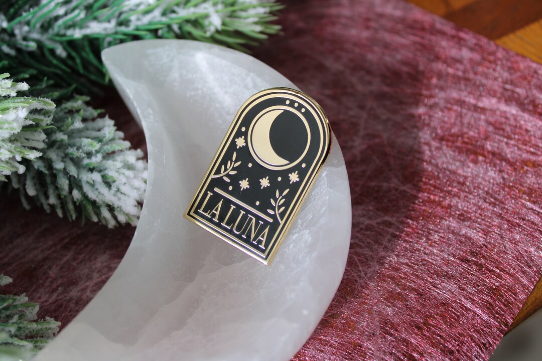 La Luna Hard Enamel Pin Etsy