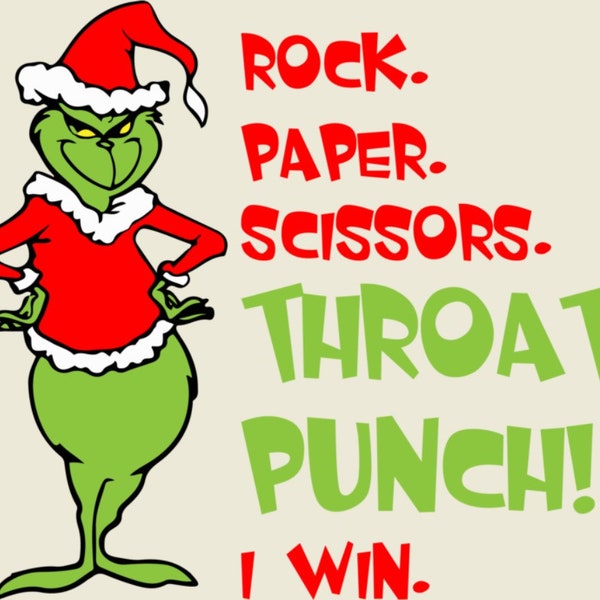 Rock Paper Scissors Throat Punch - Etsy