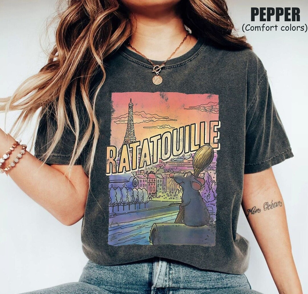 Retro Pixar Ratatouille Comfort Colors Shirt, Chef Mouse Shirt ...