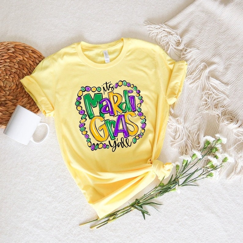 It's Mardi Gras Y'all Mardi Gras Shirt Adult Mardi Gras Shirt New ...