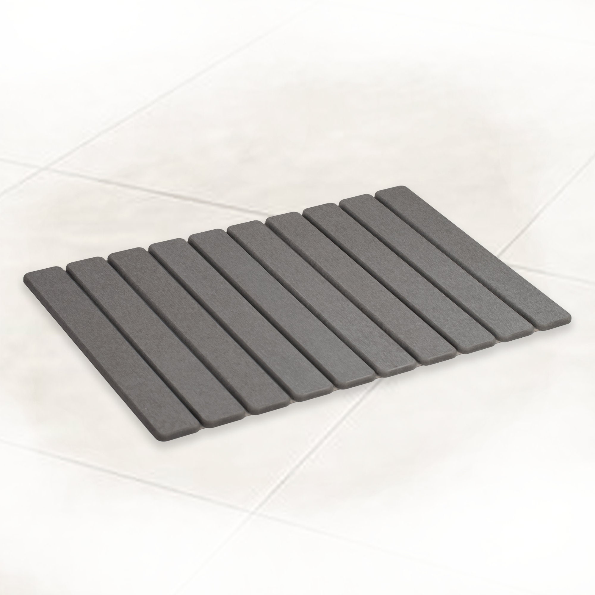 Large Stone Bath Mat - Quick Dry Water Absorbing Stone Mat for Bathroom ...