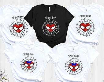 Custom Family Spider Shirts, Spider Boy Shirt, Spider Mom, Spider Dad ...