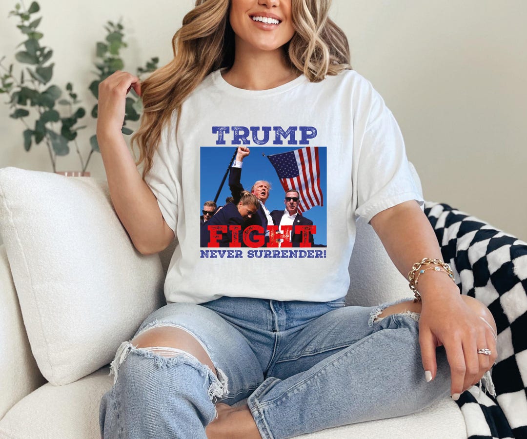 Donald Trump Shooting Tee, Trump Assassination T-shirt, Fight Trump ...