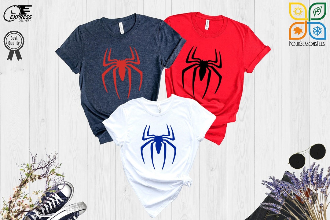 Spider T-shirt Spider-man Shirt Superhero Shirt Spiderman - Etsy