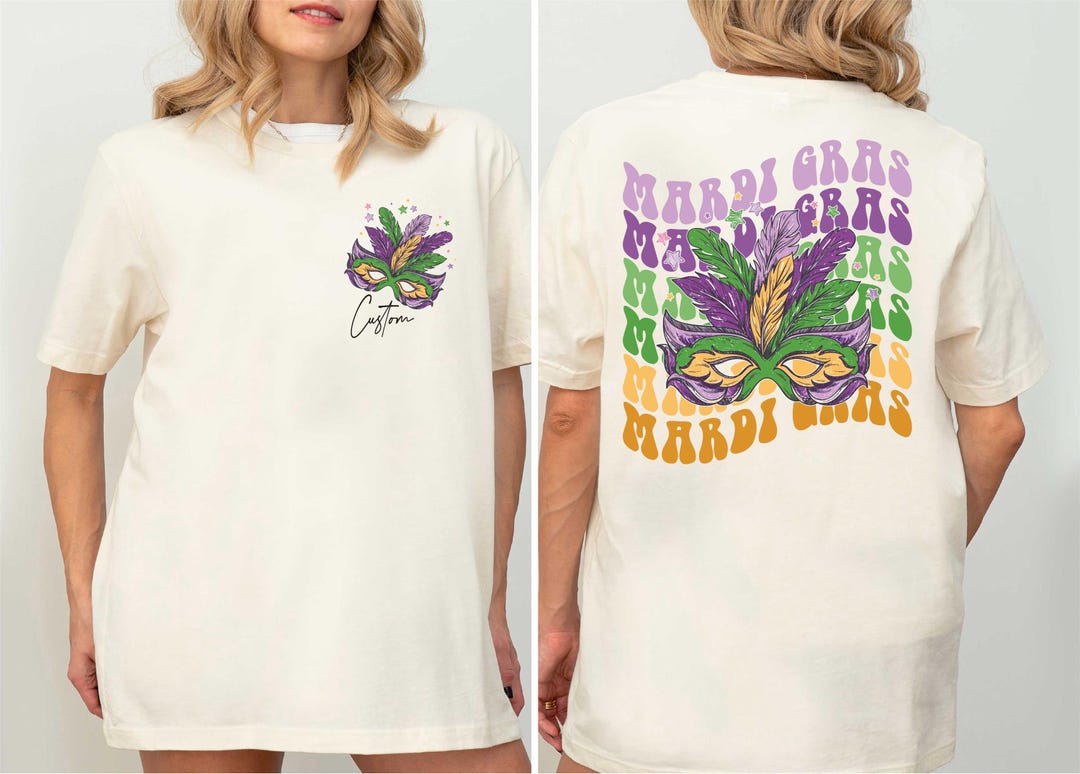 Custom Mardi Gras Shirt, Fat Tuesday Shirt, Personalized Mardi Gras ...
