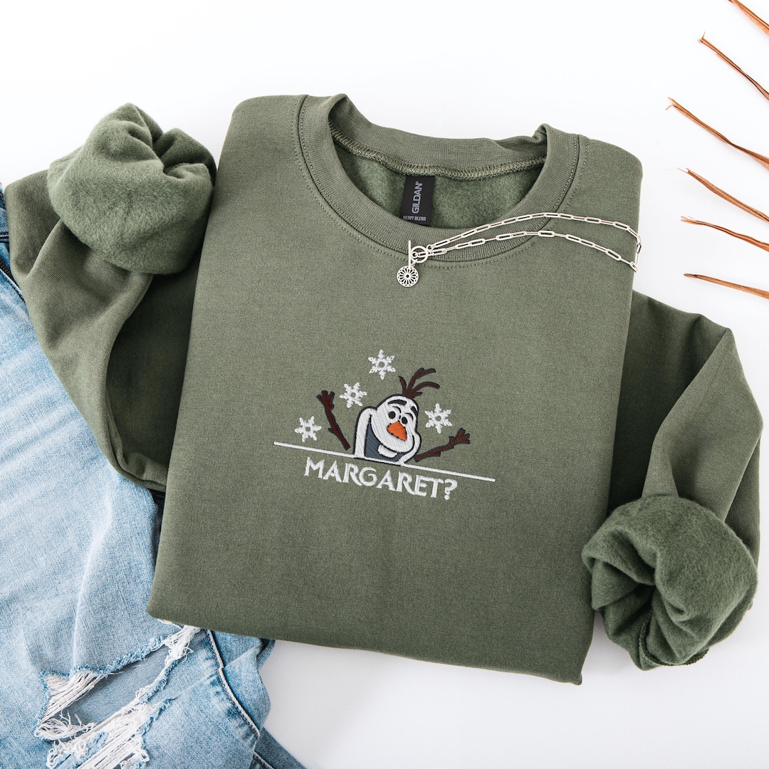 Embroidered Olaf Custom Sweatshirt, Disney Frozen Embroidery Sweater ...