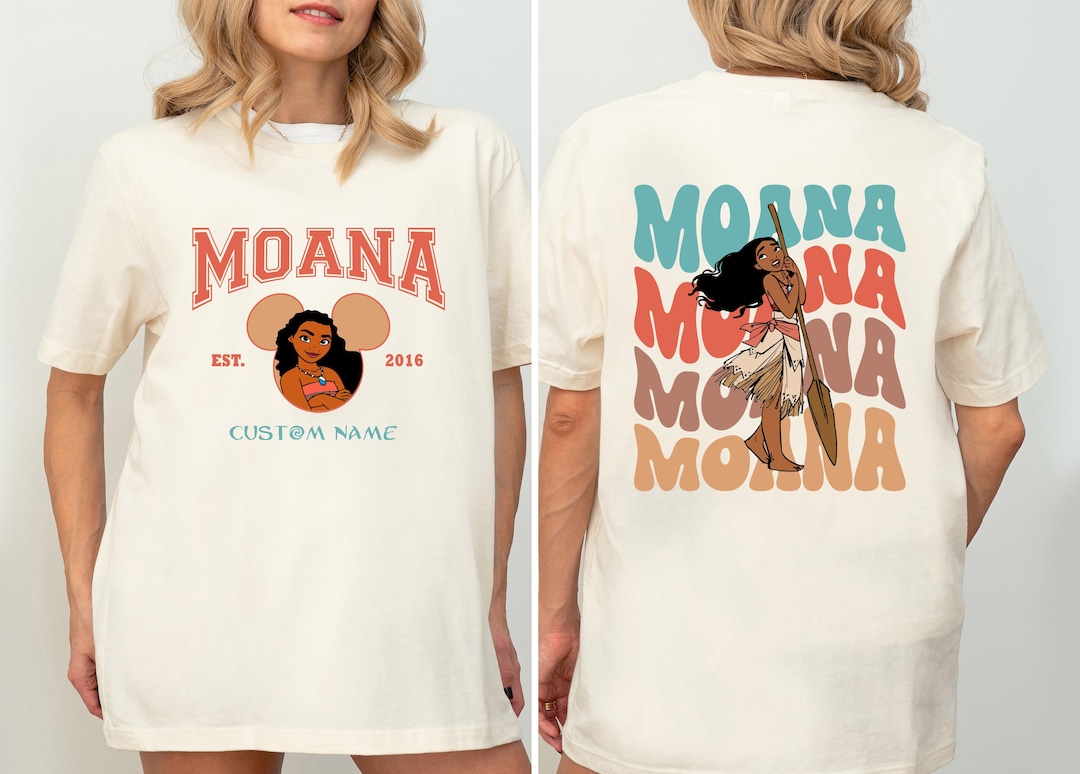Princess Moana Shirt, Disney Moana Mom Shirt, Custom Princess Moana Tee ...