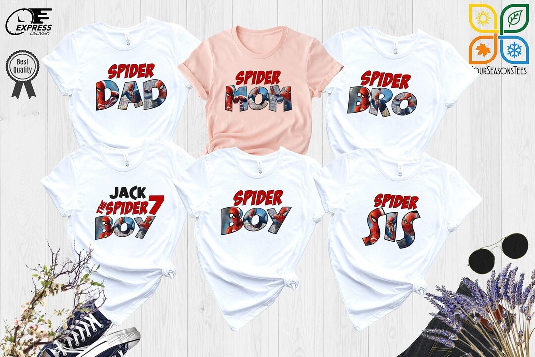Spider Boy Shirt Spider Shirts Spider Mom Spider Dad - Etsy