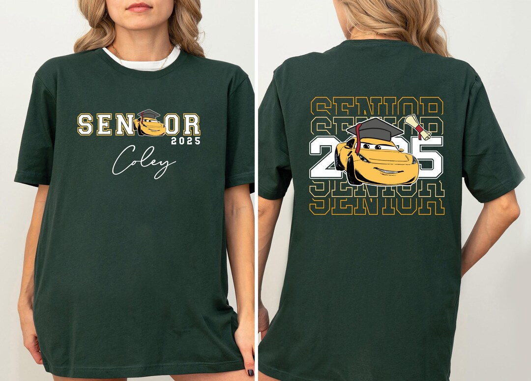 Disney Cars Senior 2025 Shirt, Pixar Cruz Ramirez Senior Shirt, Custom ...
