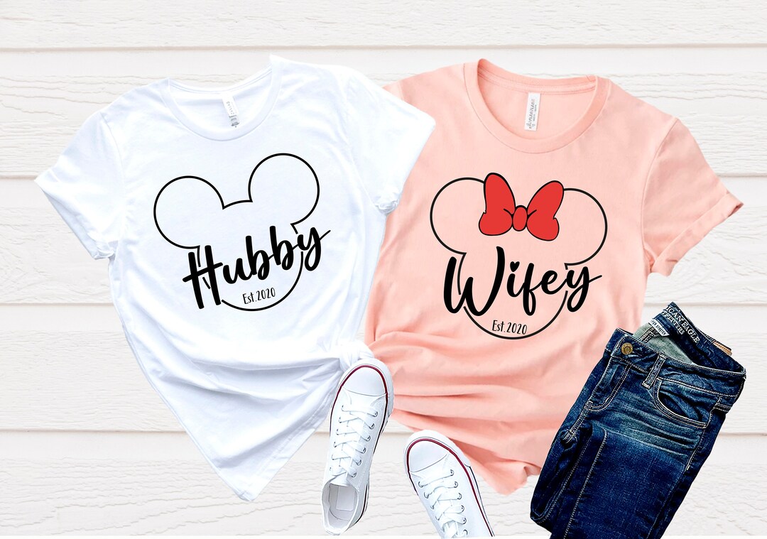 Disney Hubby Wifey Shirts, Mickey Husband Shirt, Minnie Wife Shirt ...
