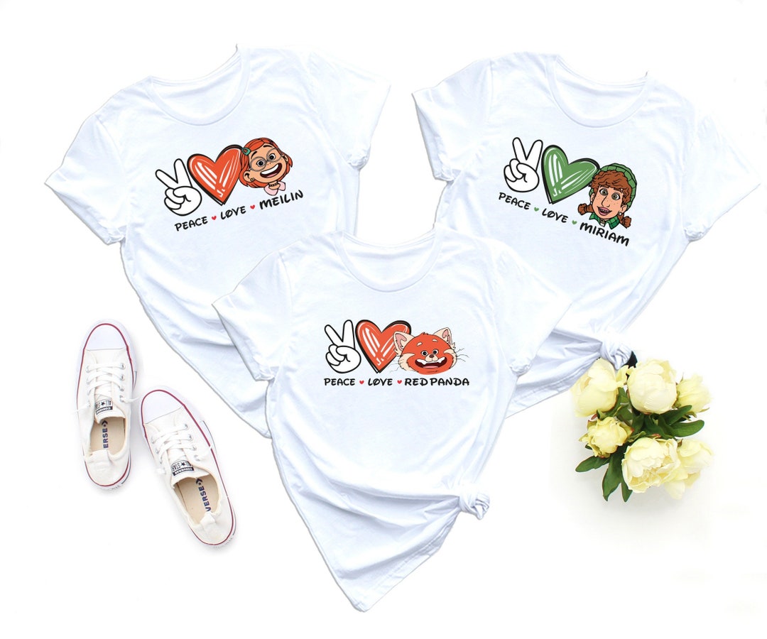 Disney Turning Red Characters, Turning Red Shirt, Pixar Turning Red ...