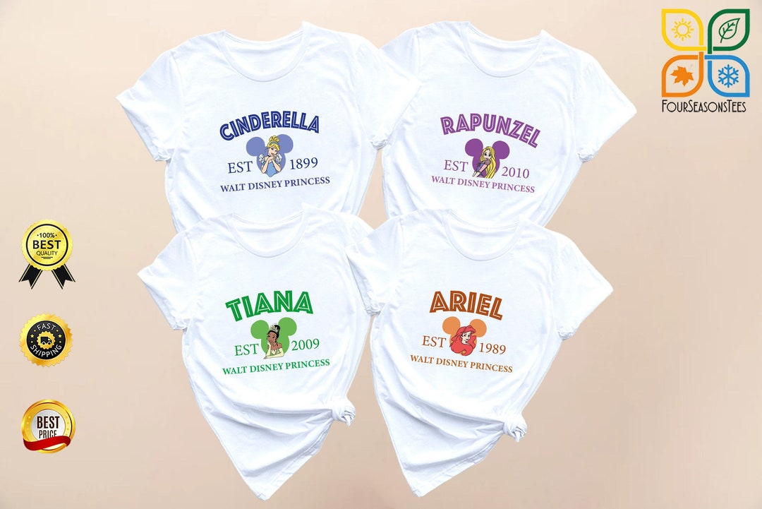Disney Princess Shirt, Disney Girls Shirt, Custom Disney Princess ...