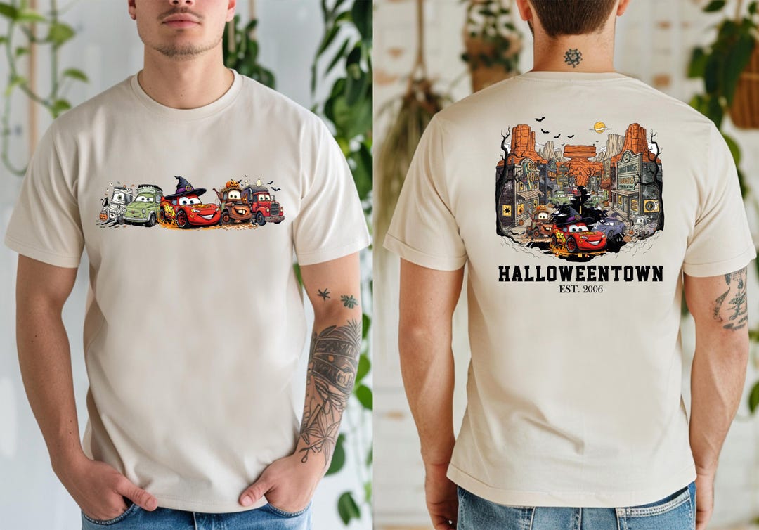 Pixar Halloweentown Est 2006 Cars Fall Shirt, Lightning Mcqueen ...
