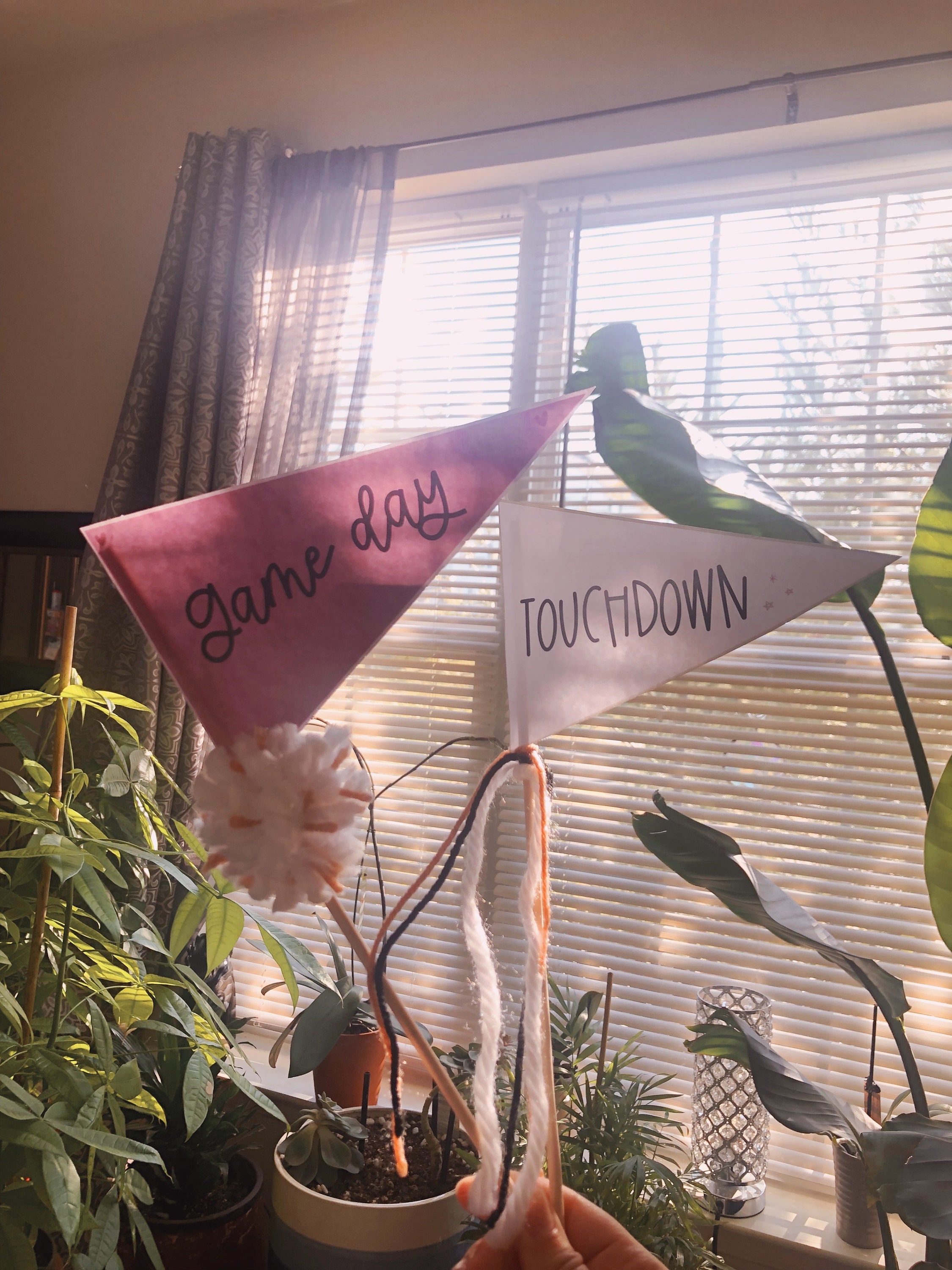 Printable Sports Pennants , Football Pennant Printable, Game Day ...