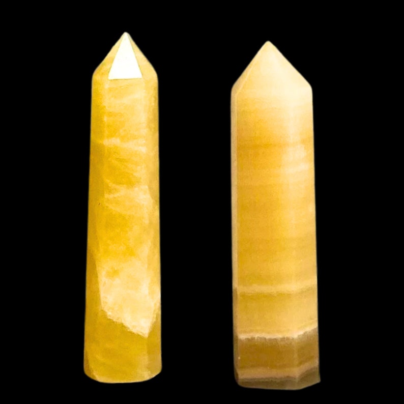 Orange Calcite Towers - Natural Premium Orange Calcite Points - Orange ...