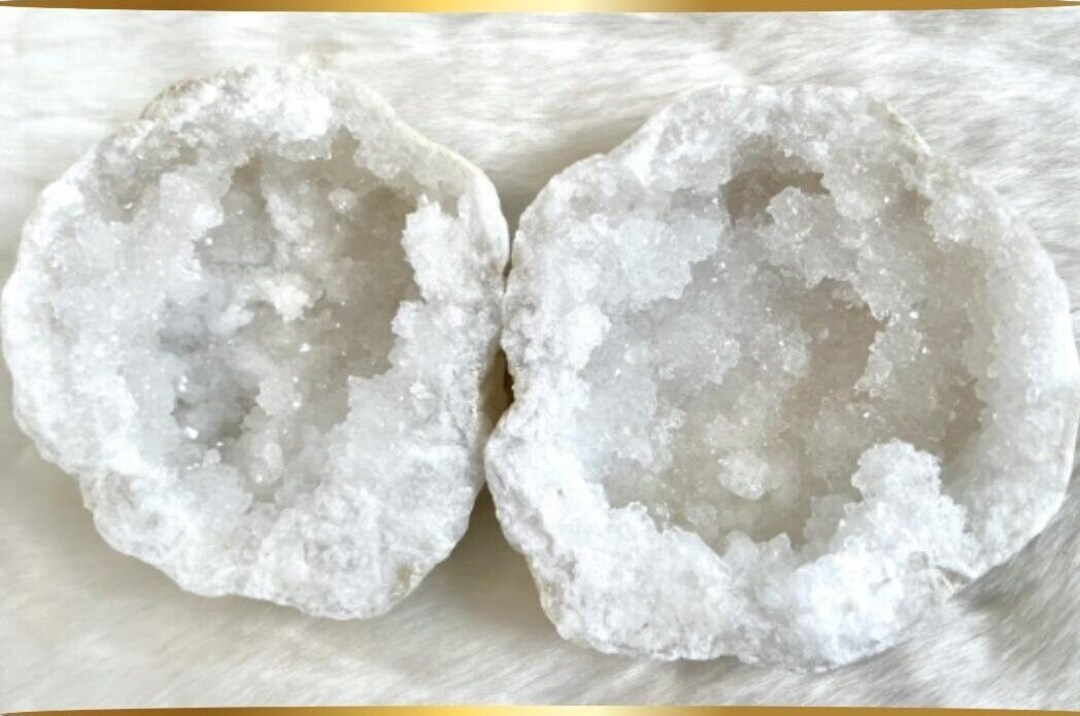 Moroccan Clear Quartz Geodes: Druzy Crystals, Halves and Whole Geode - Etsy